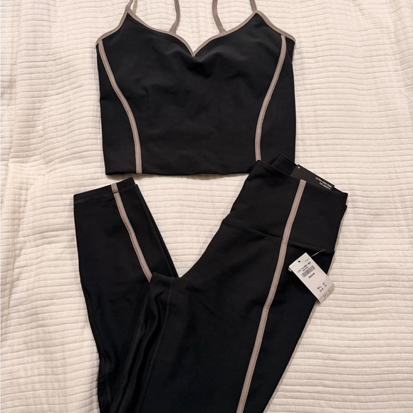 YPB | Other | Black And Tan Workout Set | Poshmark